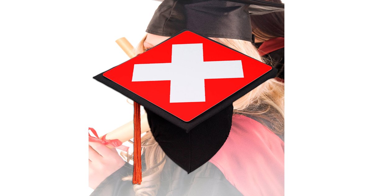 Switzerland & Swiss Flag - Students /University Graduation Cap Topper ...