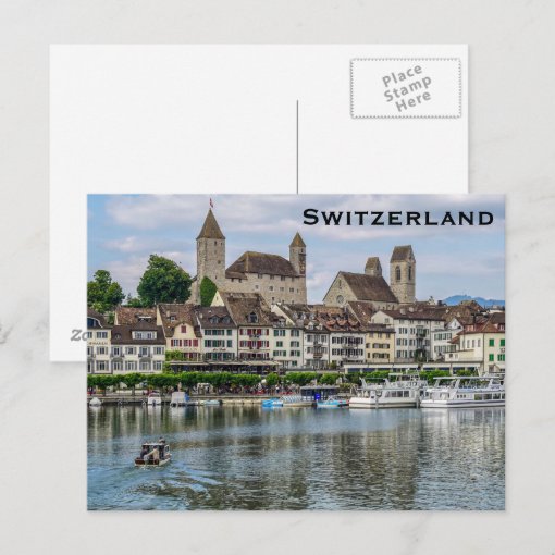 Switzerland Vintage Travel Tourism Add Postcard | Zazzle