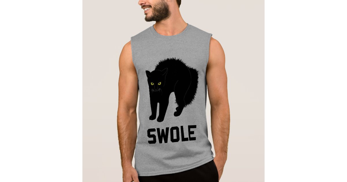 Swole Cat is Kitten Swole Sleeveless Shirt | Zazzle