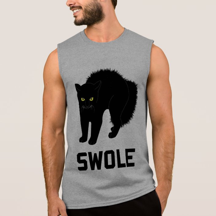 Swole Cat is Kitten Swole Sleeveless Shirt | Zazzle.com