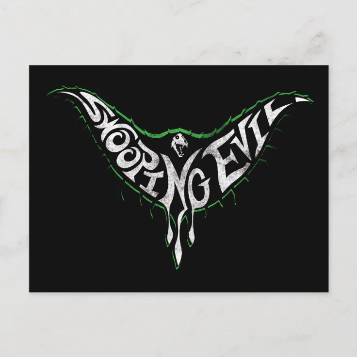 Swooping Evil Creature Graphic Postcard | Zazzle