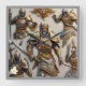 "Sword and Shield" Square Wall Clock | Zazzle