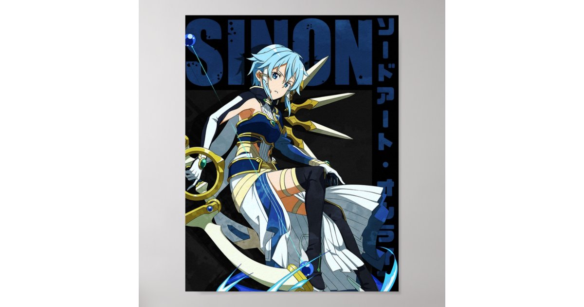 Sword Art Online Asada Shino Sinon Poster | Zazzle