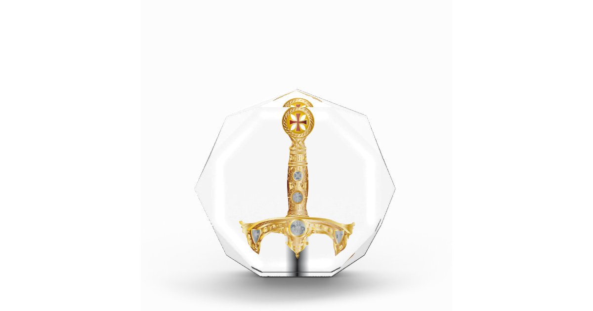 Sword of an Knight Templar Award | Zazzle