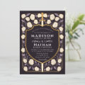 Sword & Shield Medieval Fantasy Monogram Wedding Invitation | Zazzle