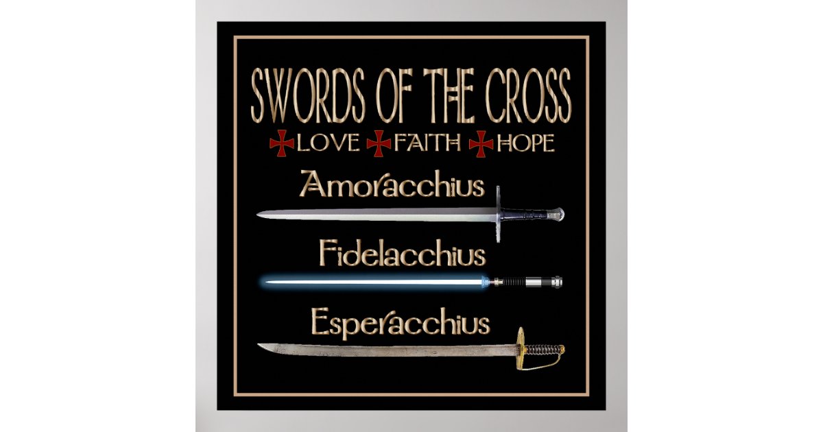 Swords Of The Cross Dresden Fans Poster | Zazzle