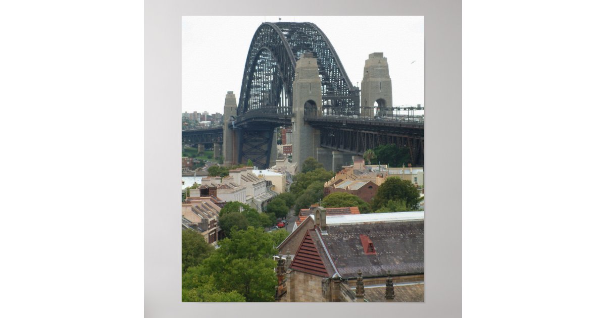 Sydney, Australia. Harbor Bridge. Poster | Zazzle