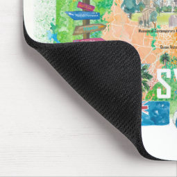 Sydney Australia Illustrated Map with Landmarks Mouse Pad | Zazzle