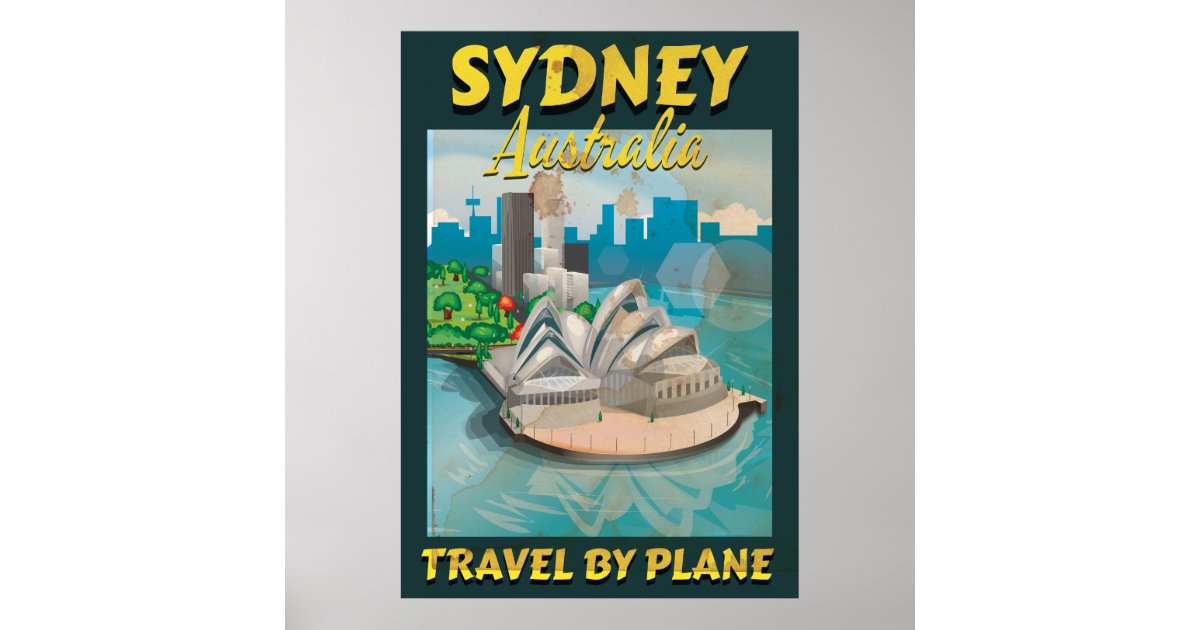 Sydney, Australia vintage travel poster | Zazzle