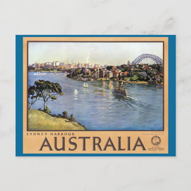 Sydney Harbour, Australia Postcard | Zazzle