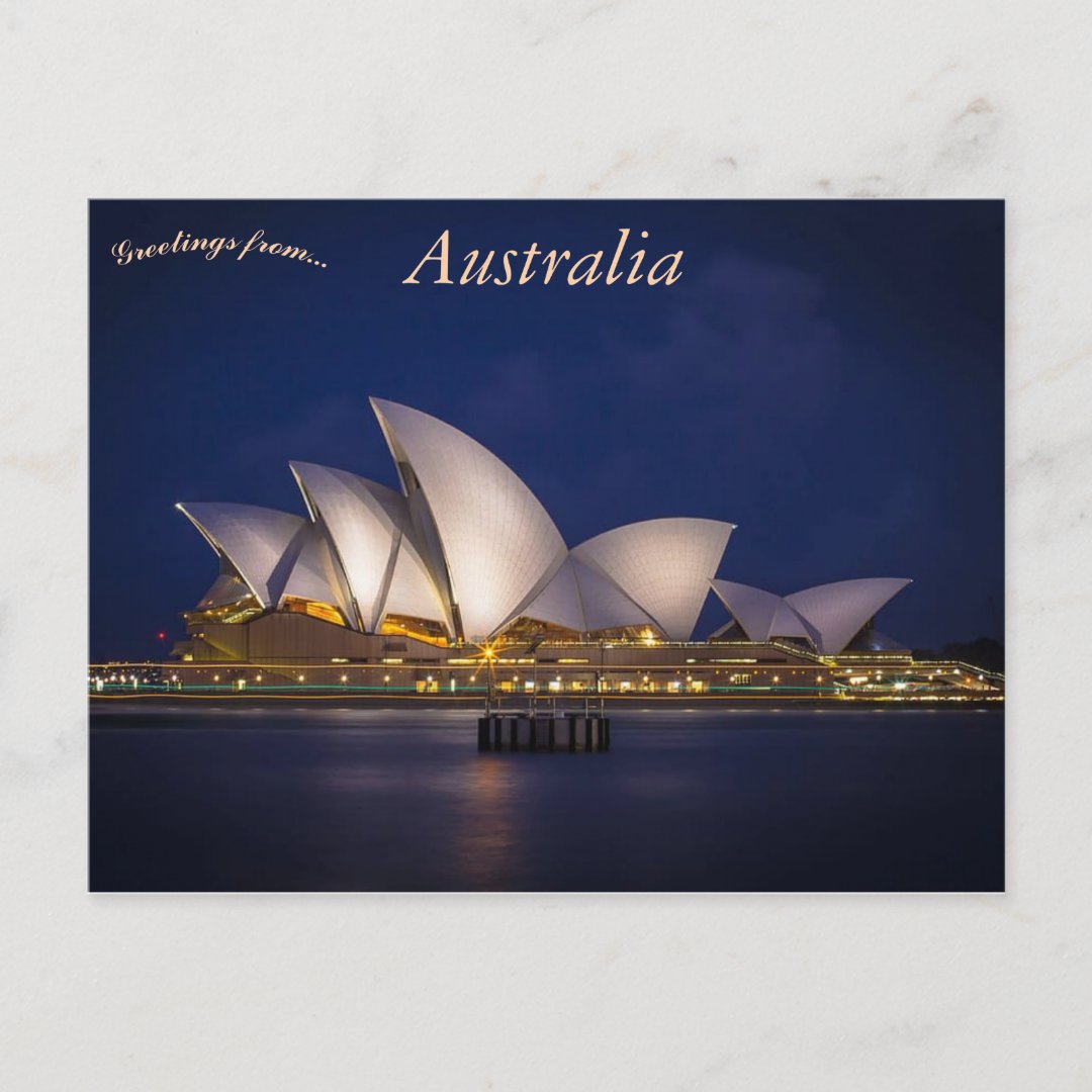 Sydney Opera House Australia Postcard | Zazzle