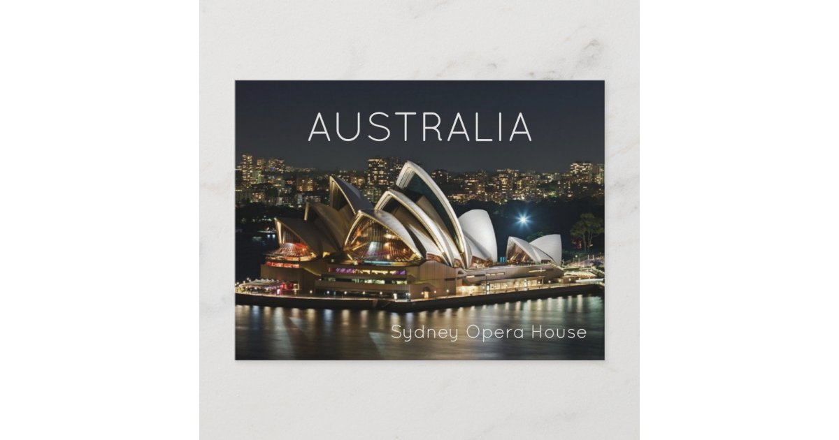Sydney Opera House Australia Postcard | Zazzle