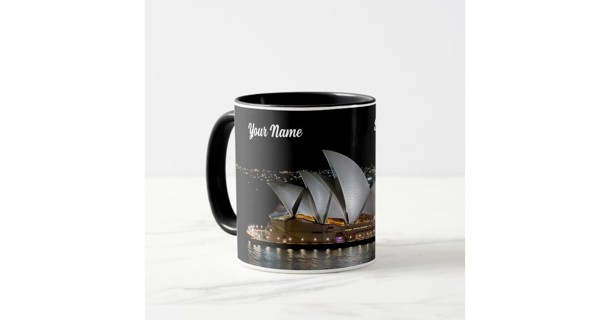 Sydney Opera House by Night, Australia, Photo Mug | Zazzle