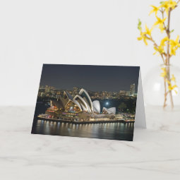Sydney Opera House Greeting Card | Zazzle