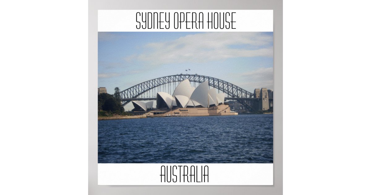 Sydney Opera House Poster | Zazzle