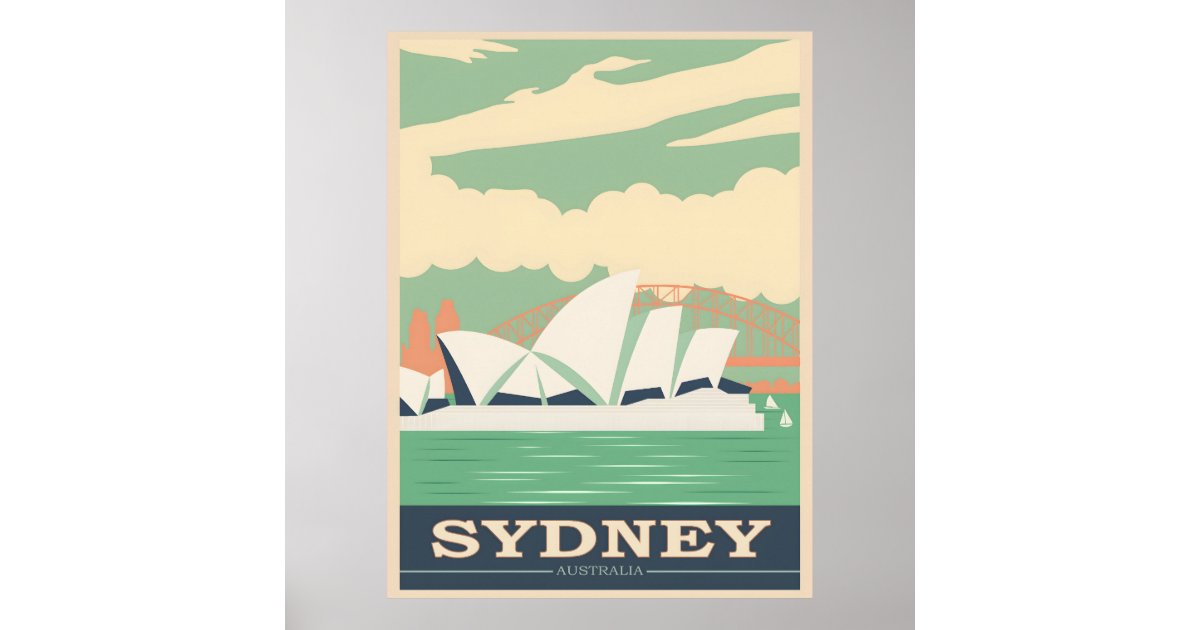 Sydney vintage poster | Zazzle