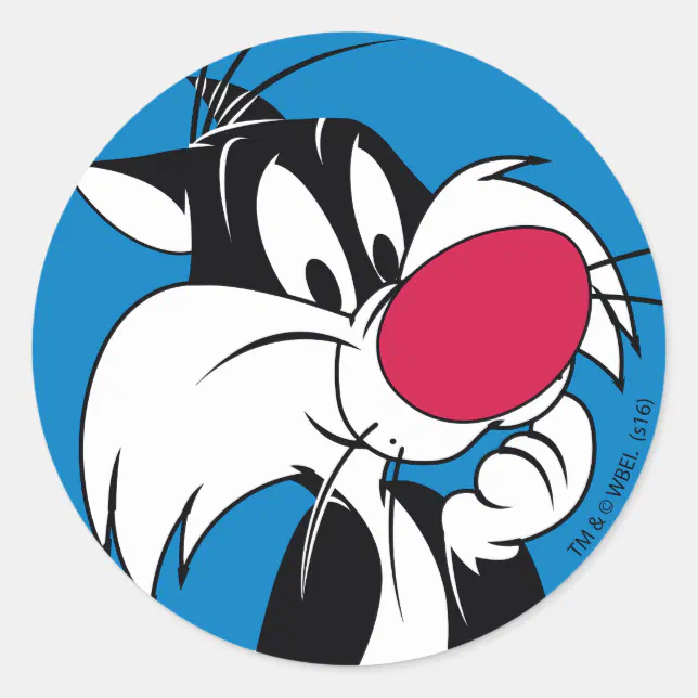 Sylvester Jr. | Classic Pose Classic Round Sticker | Zazzle