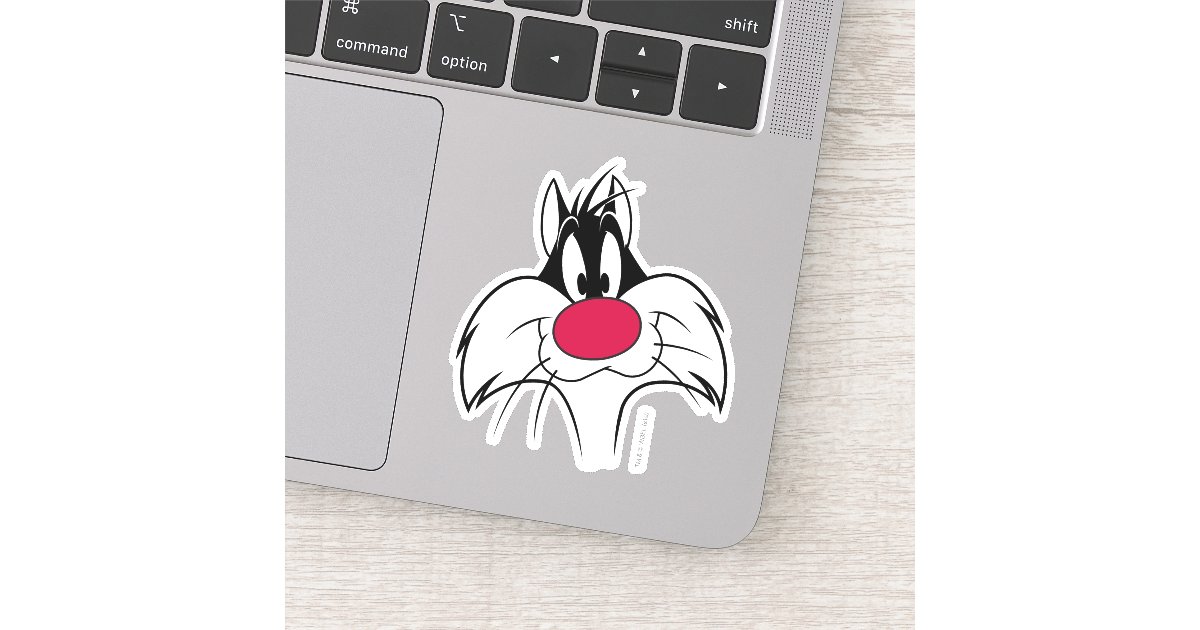 SYLVESTER™ Red Nose Face Sticker | Zazzle