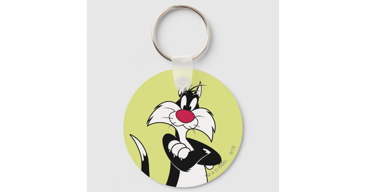 SYLVESTER™ Red Nose Keychain | Zazzle