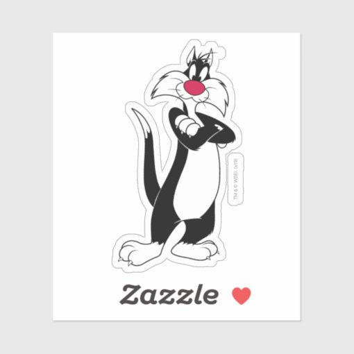 SYLVESTER™ Red Nose Sticker | Zazzle