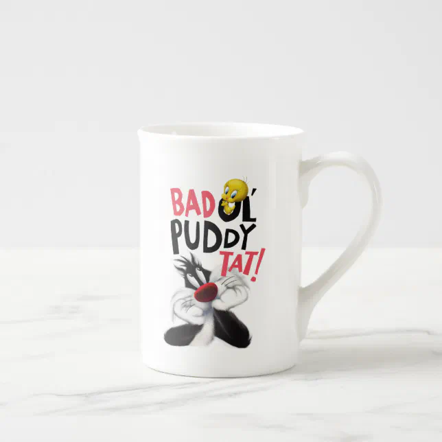 SYLVESTER™ & TWEETY™- Bad Ol' Puddy Tat Bone China Mug | Zazzle