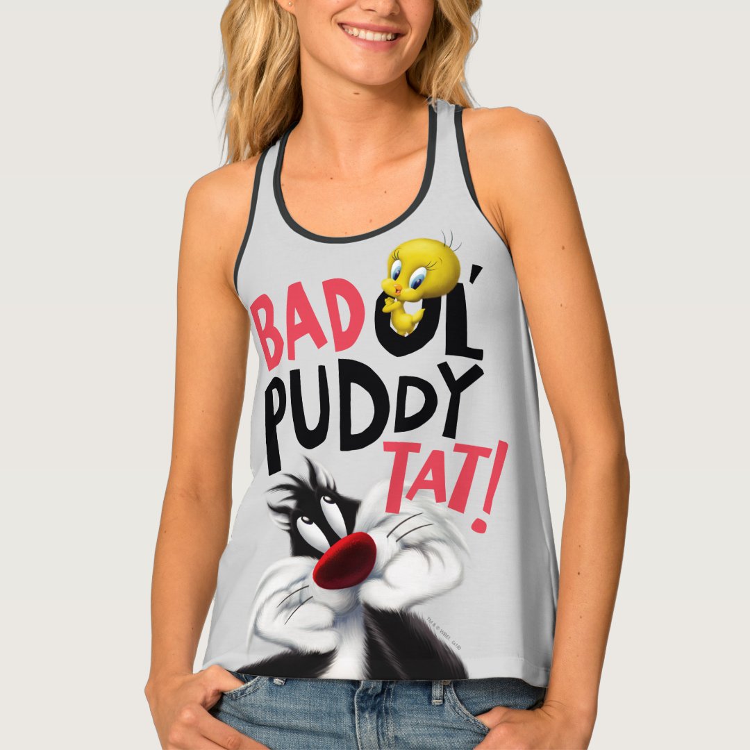 SYLVESTER™ & TWEETY™- Bad Ol' Puddy Tat Tank Top | Zazzle