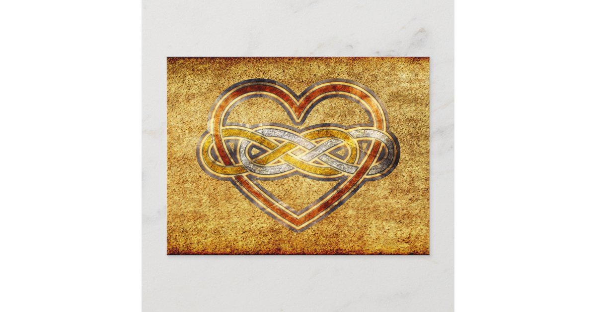 Symbol double Infinity Heart BiColor Postcard | Zazzle.com