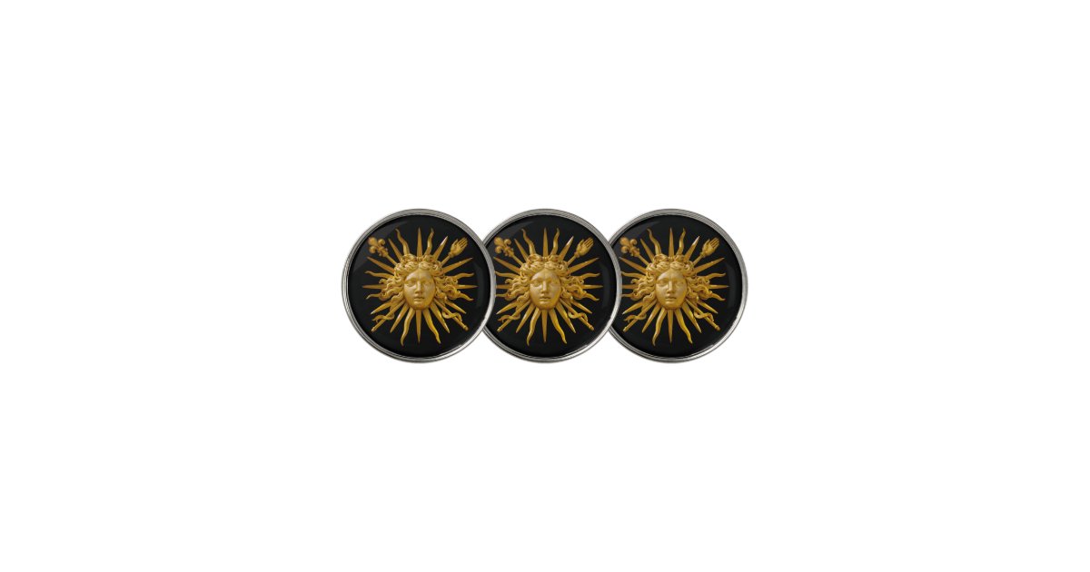Symbol of Louis XIV the Sun King Golf Ball Marker | Zazzle