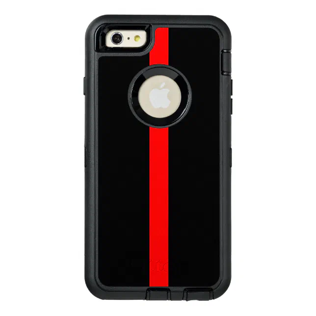 Symbolic Thin Red Line on Otterbox iPhone Case | Zazzle