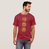 Symbols Fu Lu Shou: Fortune, Prosperity, Longevity T-Shirt | Zazzle