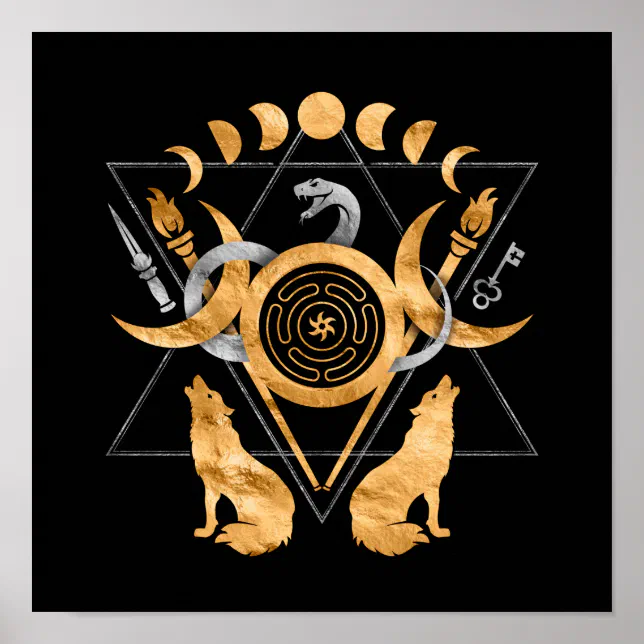 Symbols of Hecate Poster | Zazzle