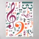 Symbols of Music Poster | Zazzle