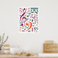 Symbols of Music Poster | Zazzle