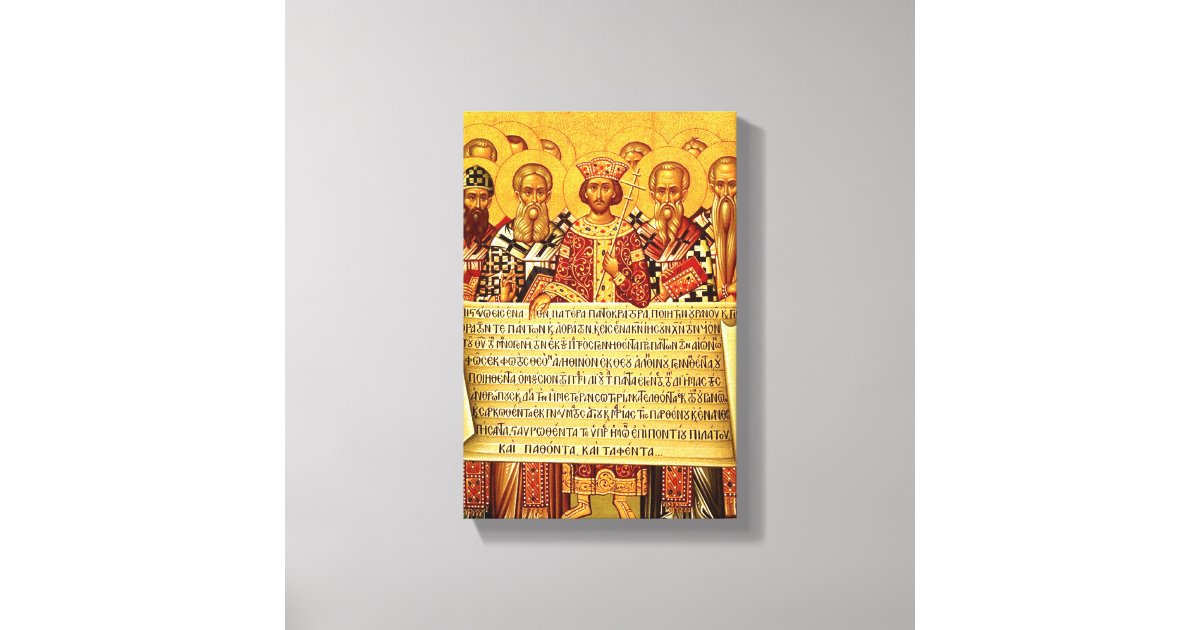 Symbolum Nicaenum Graecum Canvas Print | Zazzle