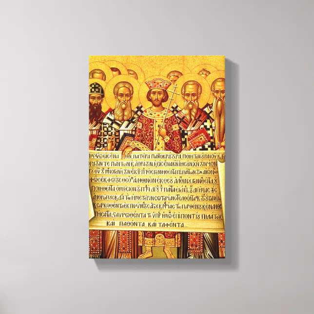 Symbolum Nicaenum Graecum Canvas Print | Zazzle
