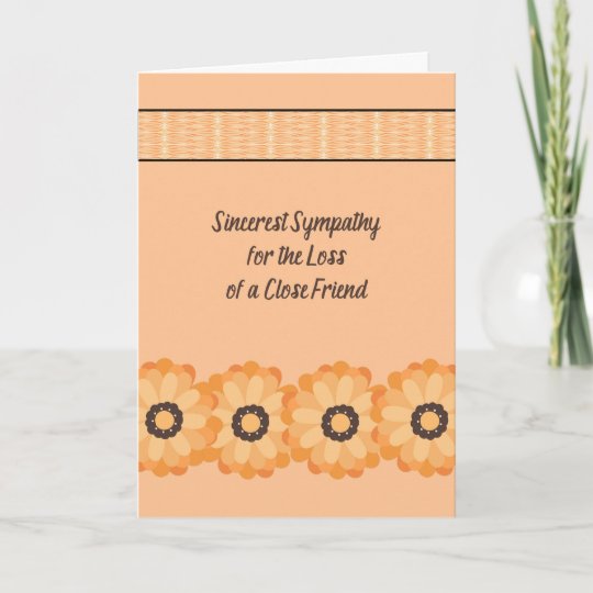 Sympathy Card for a Close Friend | Zazzle.com