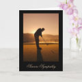 Sympathy Card for a Man who Loved Golf | Zazzle