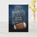 Sympathy Card for Your Football Team's Loss | Zazzle
