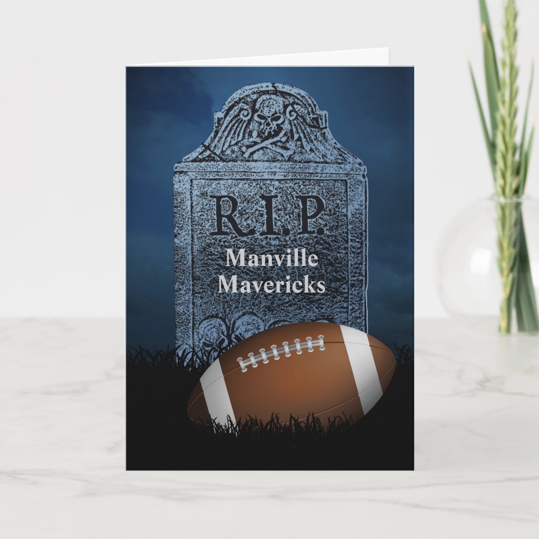 Sympathy Card for Your Football Team's Loss | Zazzle