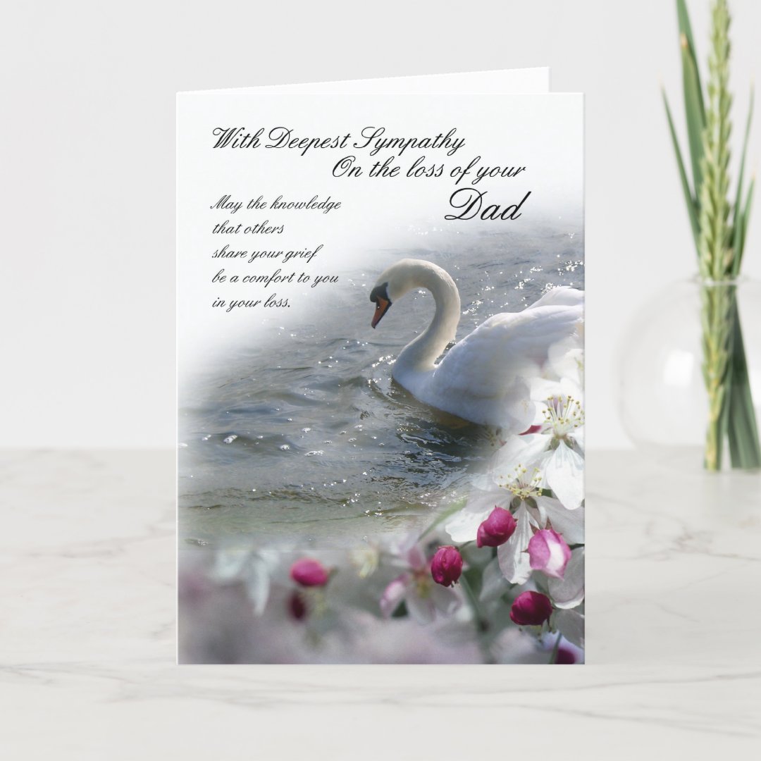 Sympathy card loss of Dad | Zazzle