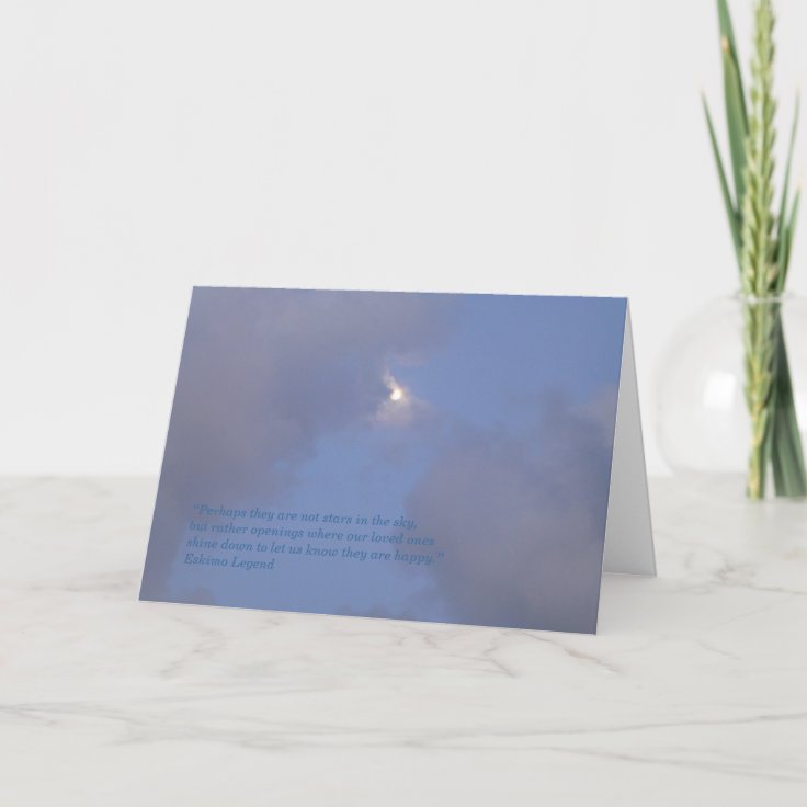 Sympathy Card - Stars in the Sky | Zazzle
