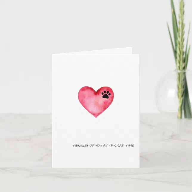 Sympathy Card - Thinking of You at This Sad Time | Zazzle