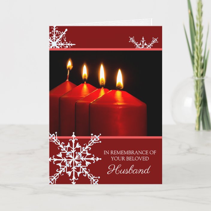 Sympathy Cards Christmas | Candles 1 | Zazzle.com