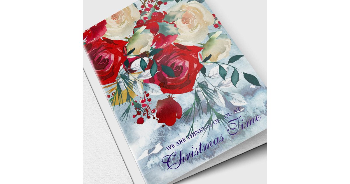 Sympathy Cards Christmas | Christmas Bouquet | Zazzle