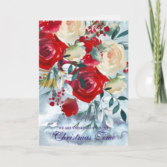 Sympathy Cards Christmas | Christmas Bouquet | Zazzle.com