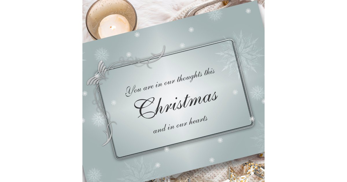 Sympathy Cards Christmas | Heartfelt Thoughts | Zazzle