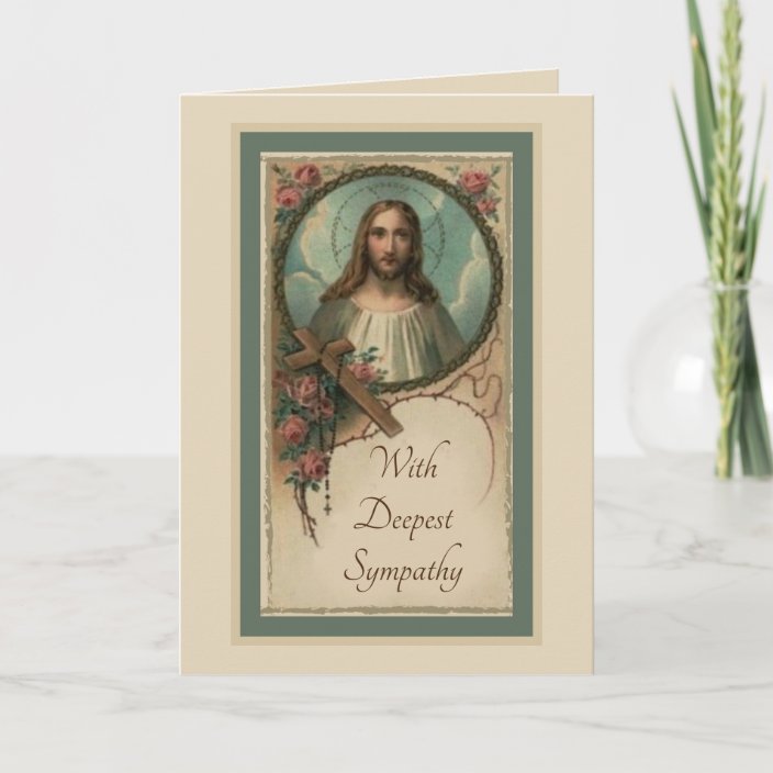 Sympathy Catholic Mass Offering Card | Zazzle.com