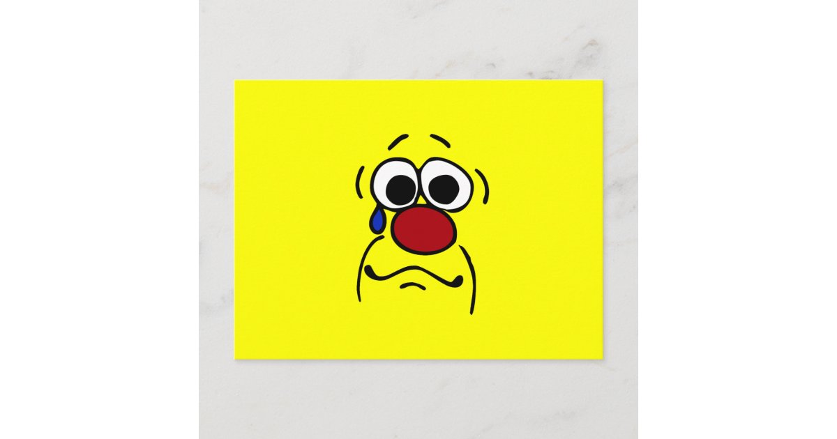 Sympathy Face Grumpey Postcard | Zazzle