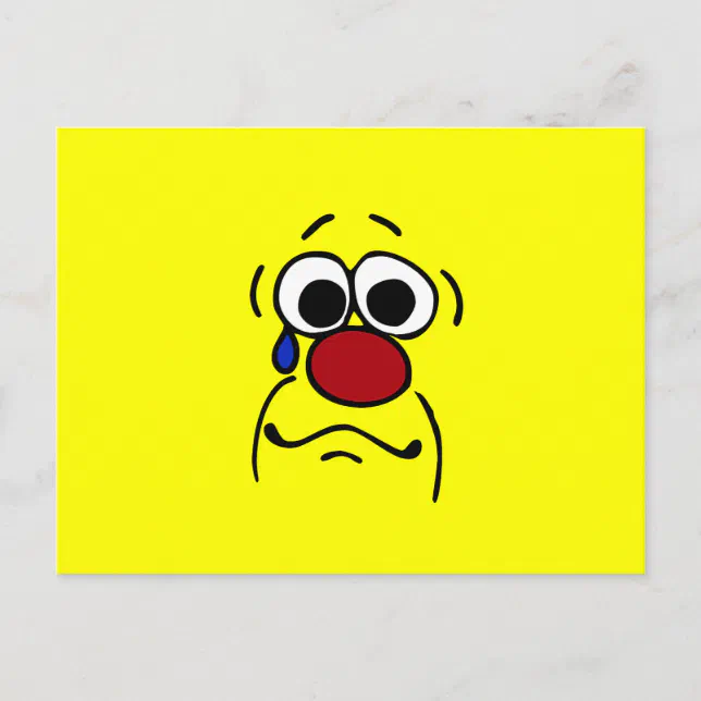Sympathy Face Grumpey Postcard | Zazzle
