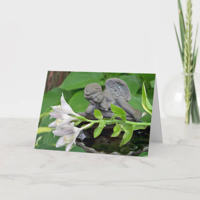 Sympathy for Loss of Baby or Child, Hosta Blooms Card | Zazzle